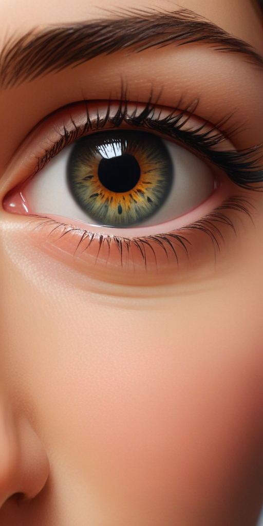 Close-Up of a Captivating Human Eye with Unique Color Patterns