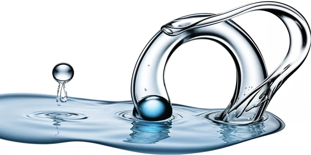 Dynamic Water Forms: A Stunning Display of Fluid Motion and Reflection