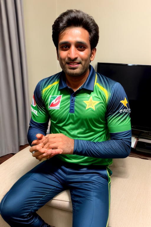 A person worn Pakistan's cricket team kit name with ibrahim zahoor and ...