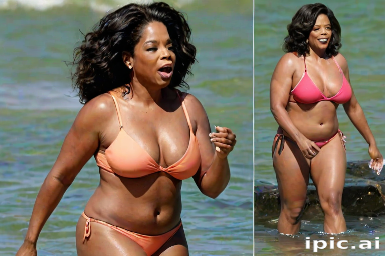 Oprah Enjoys a Relaxing Day at the Beach in a Bikini