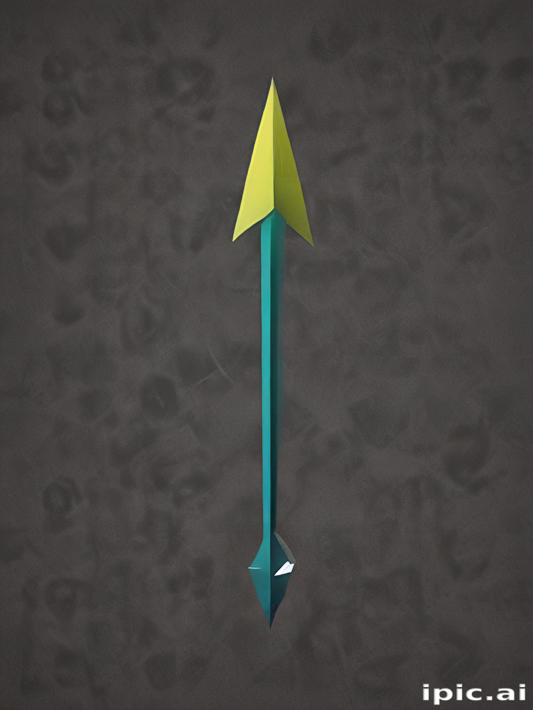 Colorful Abstract Arrow Design with Sharp Tips and Elegant Lines