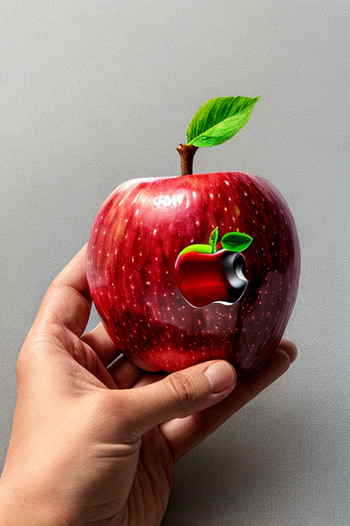 logo,3D, iphone apple,fire,smoke,add name for logo"RED APPLE"