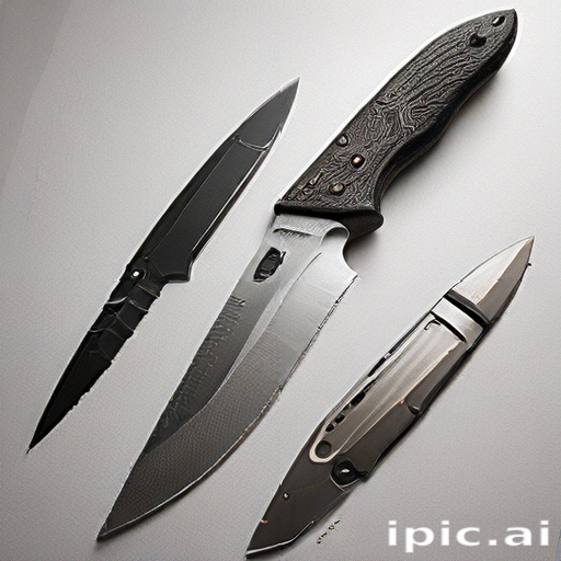 A Collection of Sleek and Stylish Knives Displayed on a Surface