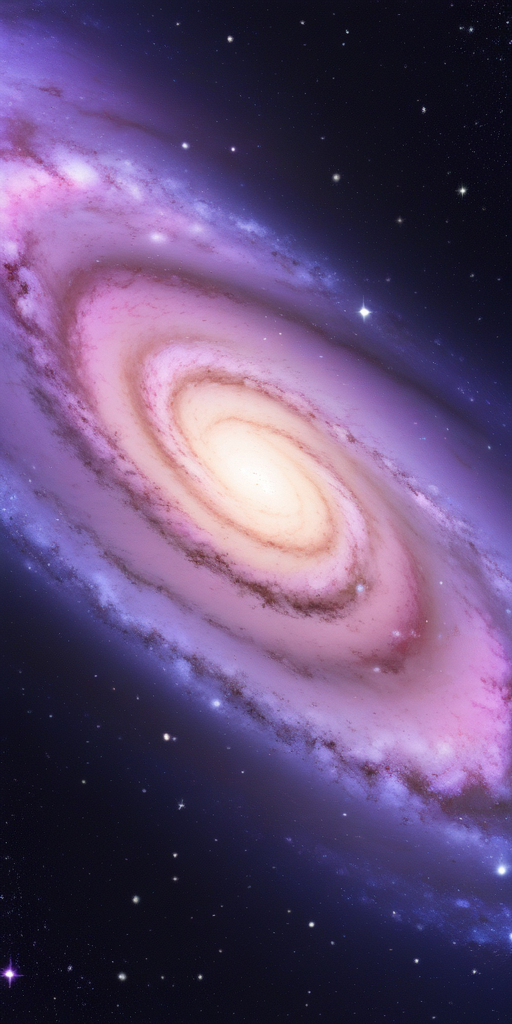 Majestic Spiral Galaxy Illuminated by Distant Stars in the Vast Universe
