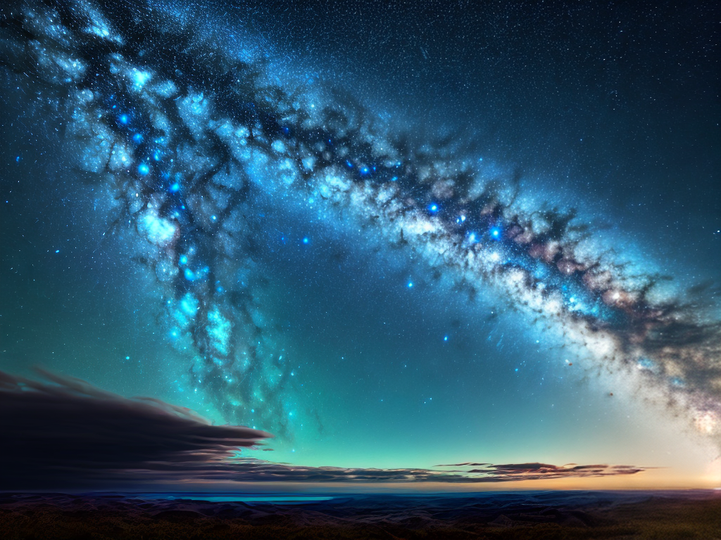 what deep cyan fox sees when she looks beyond the horizon of Andromeda