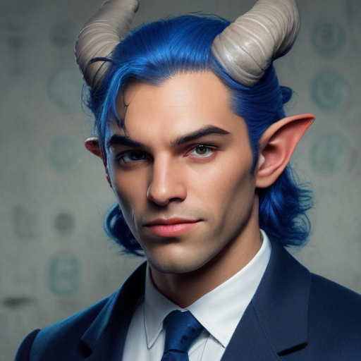 blue tiefling