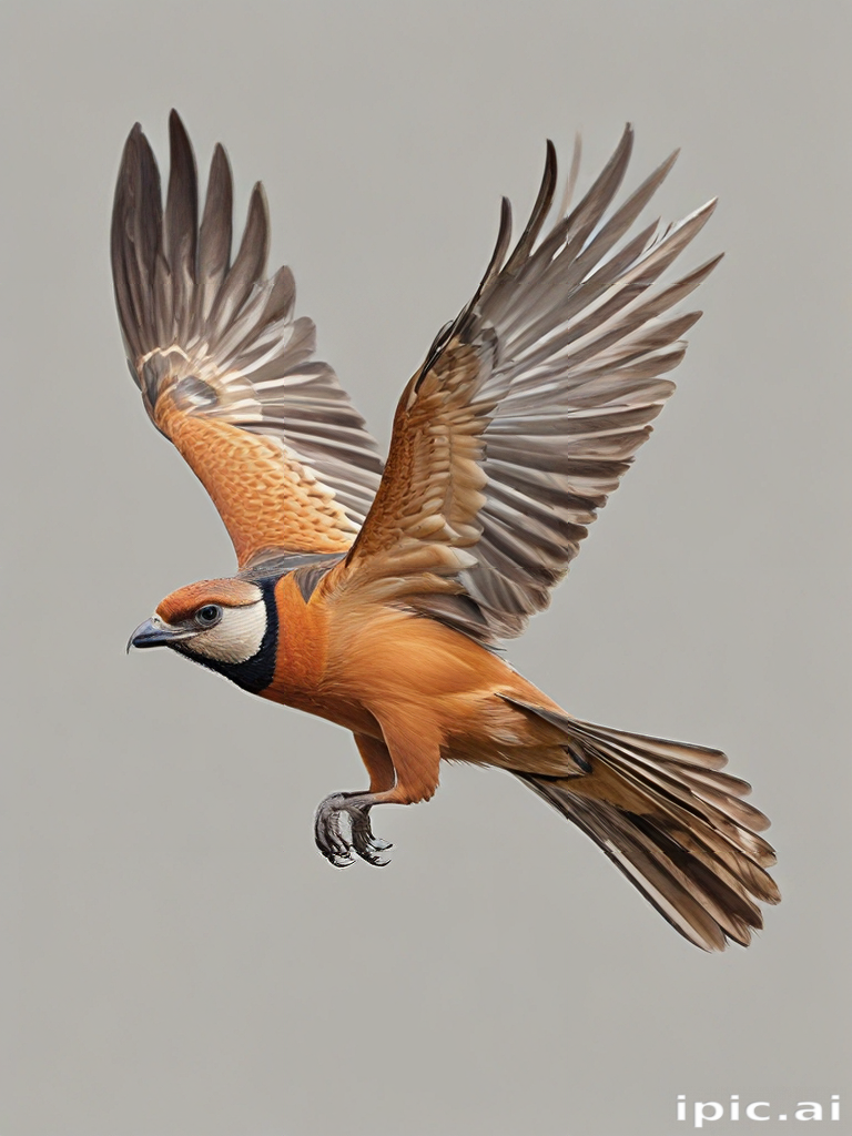 A Vibrant Bird in Flight Showcasing Its Colorful Plumage and Graceful ...