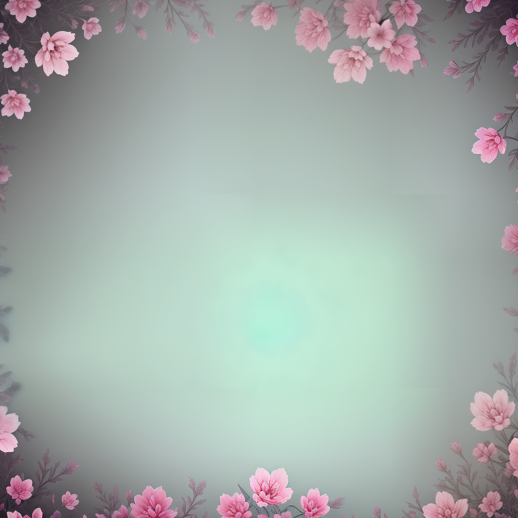 Delicate Floral Frame Featuring Soft Pink Blooms on a Subtle Background
