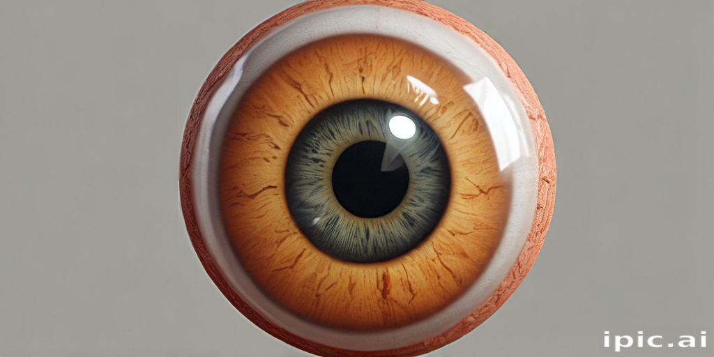 A Close-Up View of a Realistic Human Eye with Stunning Detail.