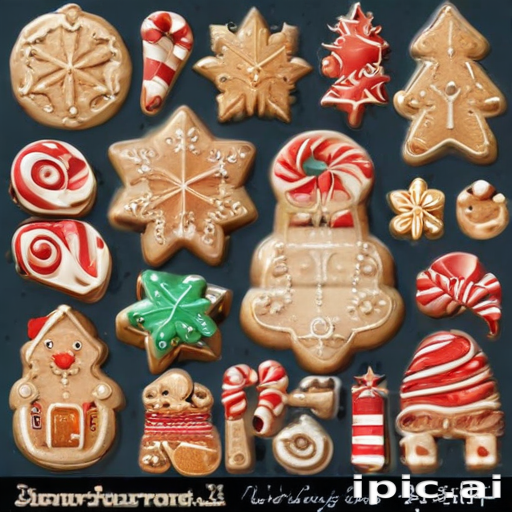 Deliciously Festive Gingerbread Cookies Decorated for the Holiday Season