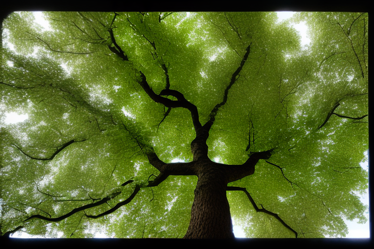 Ein Eichhörnchen auf dem Baum. Das Eichhörnchen kackt.