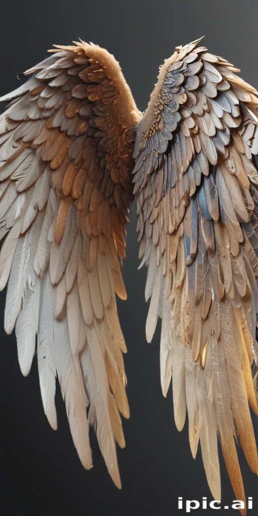 Stunningly Detailed Artistic Representation of Majestic Bird Wings in ...