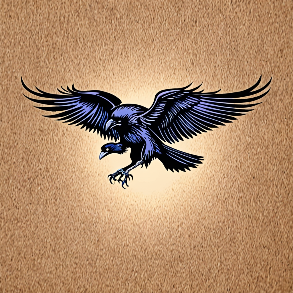 Screaming raven logotype