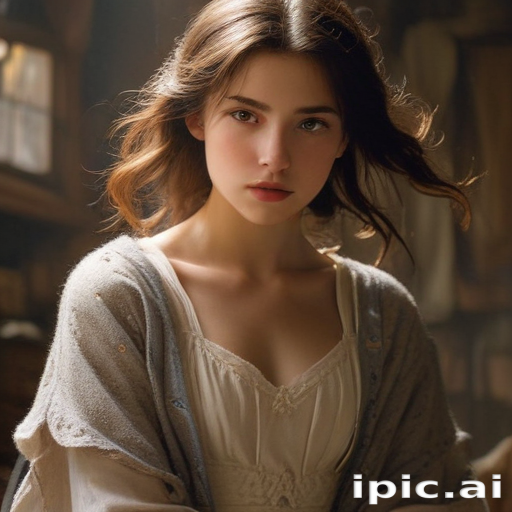 Captivating Portrait of a Young Woman in Soft Natural Light