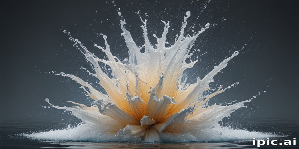 Dynamic Splash: Captivating Water Explosion Creating an Artistic Visual ...