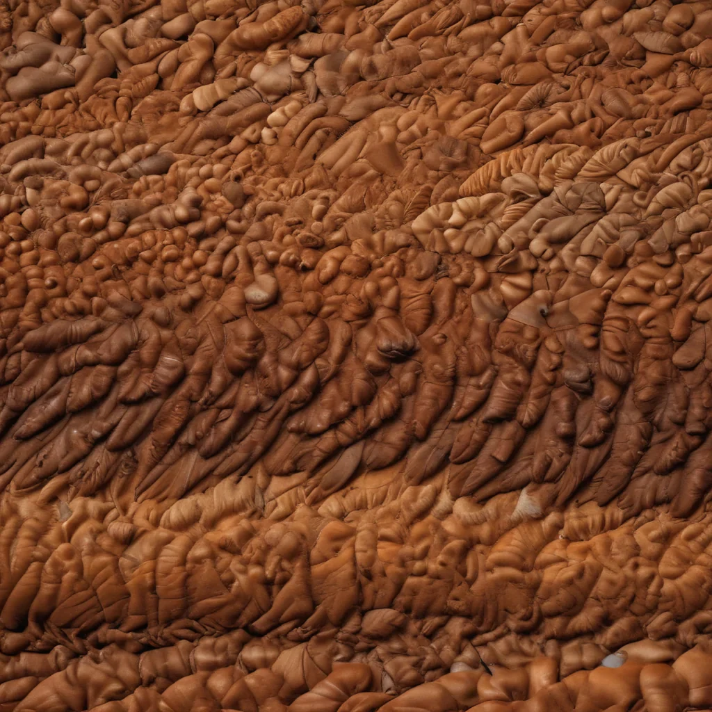Intricate Patterns of Textured Brown Surface in Nature's Design