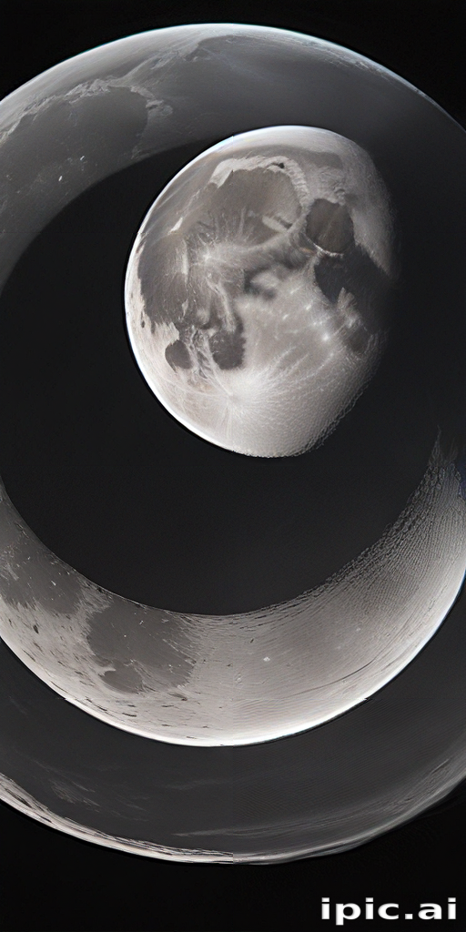 Stunning Artistic Representation of the Moon with Unique Textural ...