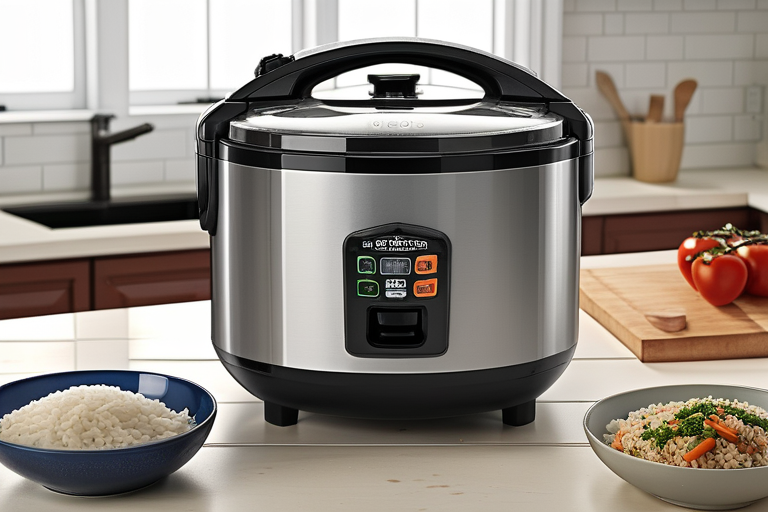 Modern Electric Rice Cooker: Effortlessly Prepare Delicious Rice and Meals