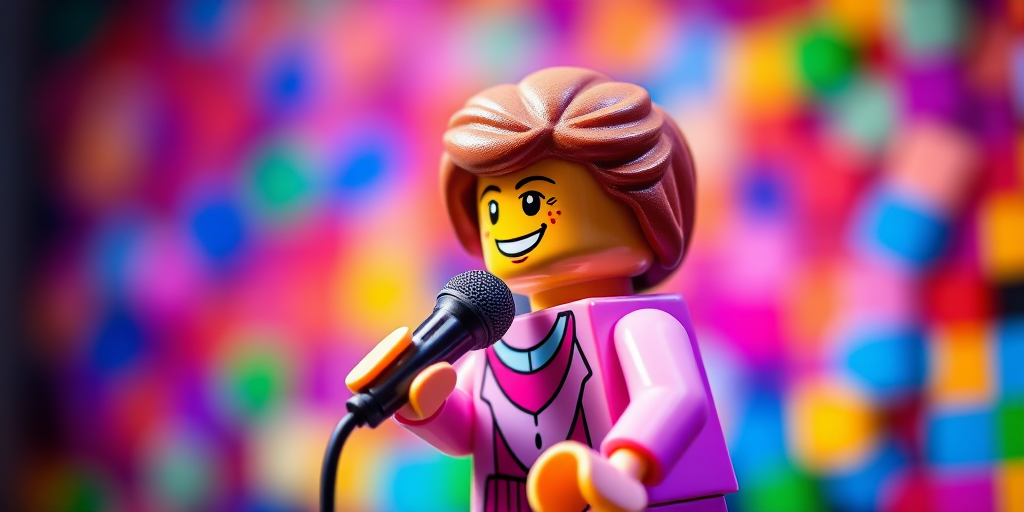 A Sea of Smiling LEGO Minifigures in Perfectly Organized Formation