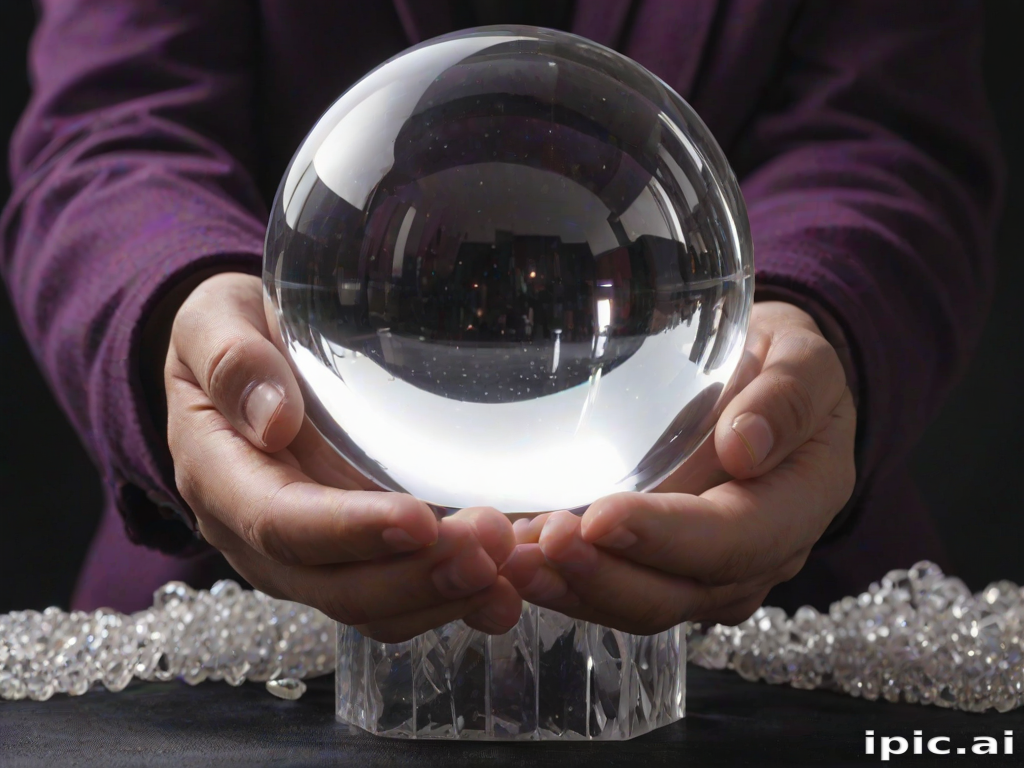 An Enigmatic Crystal Ball Held in Two Hands, Symbolizing Mystical Insights