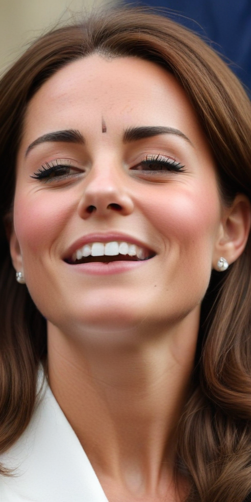 Kate middleton mouth open eyes closed
