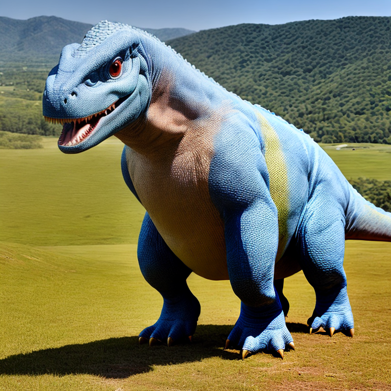 dwarf big headed dinosaur