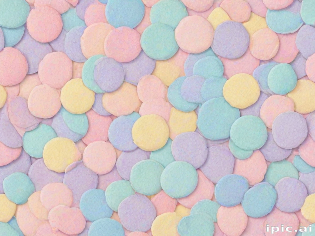 A Colorful Array of Pastel Circular Confetti for Party Decorations.