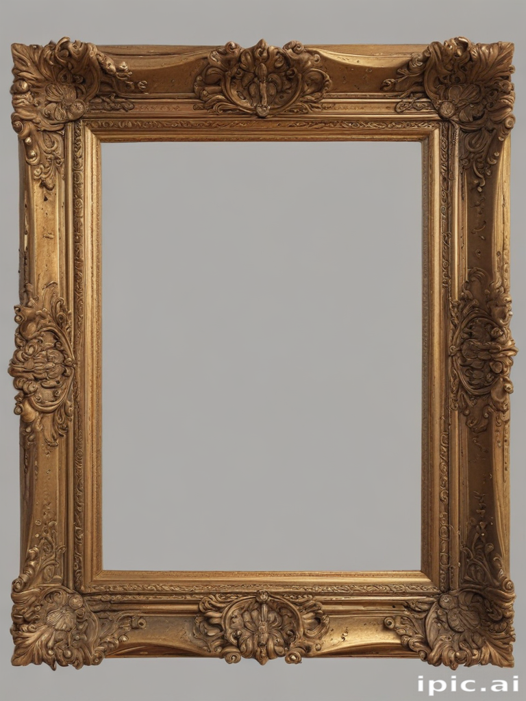 Ornate Golden Frame Ready for a Beautiful Piece of Artwork
