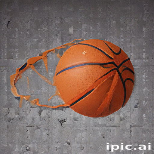 Dynamic Action Shot of a Basketball Breaking Through a Wall