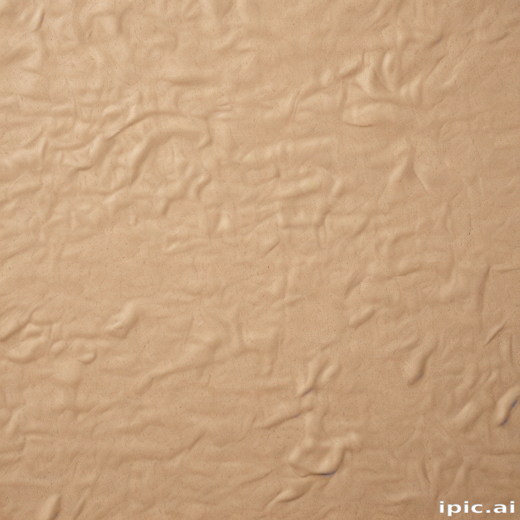 Textured Surface of Light Brown Material with Subtle Patterns and Waves
