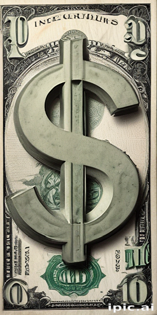 Creative Representation of a Dollar Sign on a One Dollar Bill