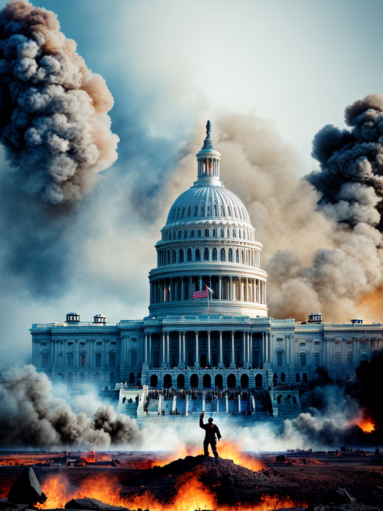 destroying in the capitol building