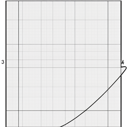 Graph Depicting a Mathematical Function with Curved Progression Over Time