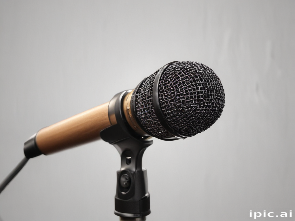 Close-Up of a Professional Microphone Ready for Live Performance or ...
