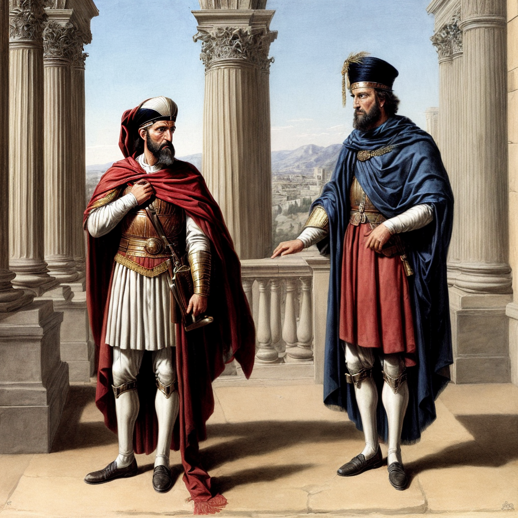 a roman general watching his empire collapse