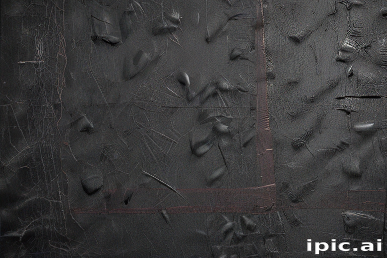 Abstract Black Texture with Intricate Patterns and Subtle Depth Variations