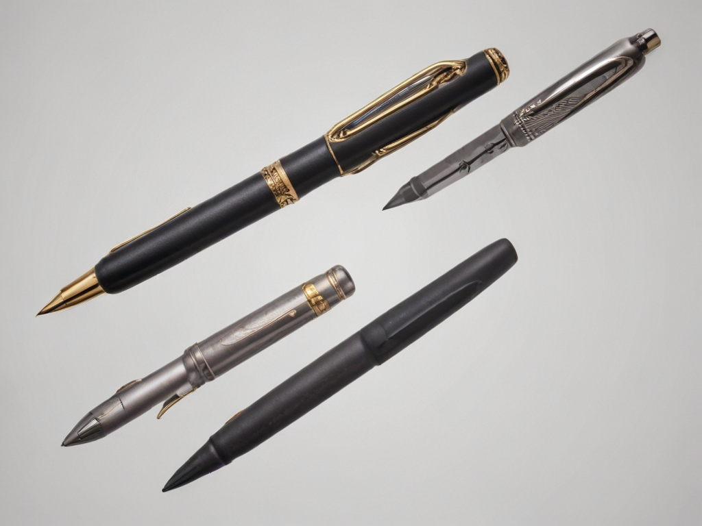 Elegant Collection of Luxury Pens Showcasing Various Designs and Finishes