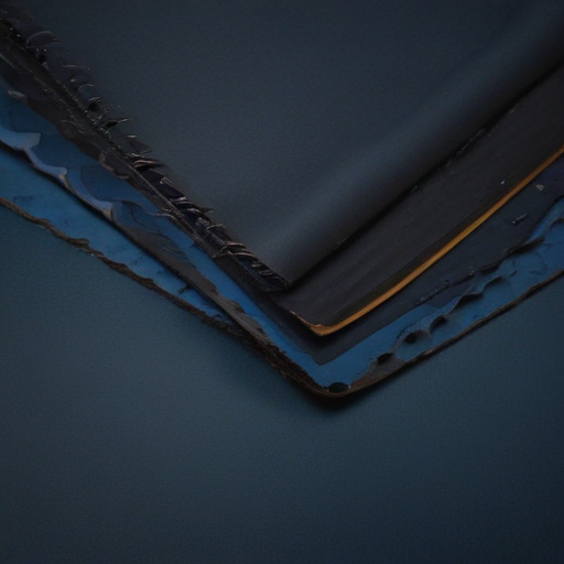 Layers of Textured Blue Materials Creating an Artistic Visual Composition
