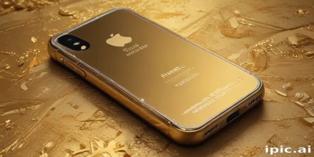 Luxurious Golden iPhone X with Elegant Design and Premium Finish
