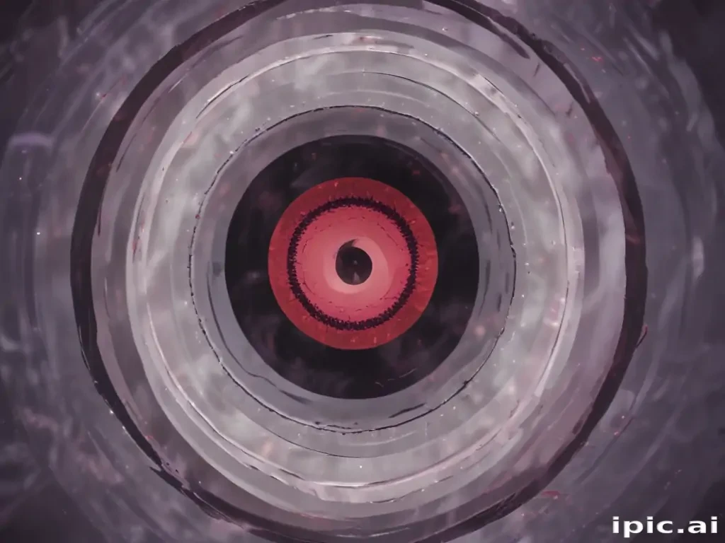 Abstract Circular Design with Concentric Patterns in Vivid Colors and ...