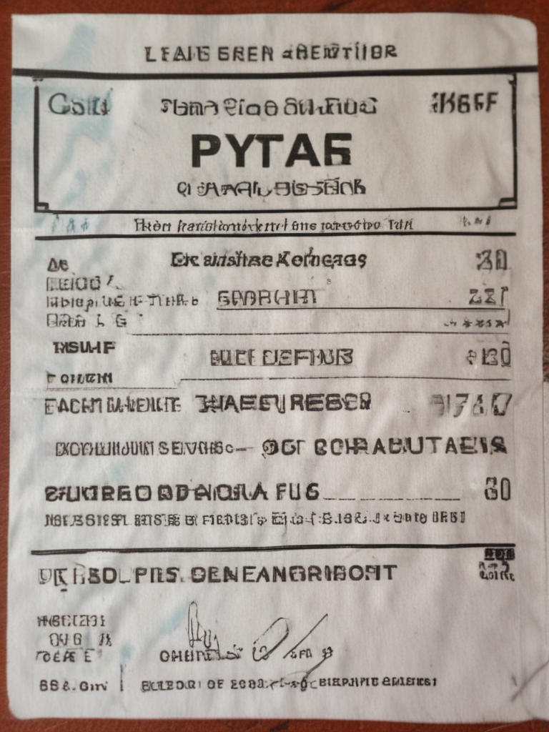 a paper ferryticket for hanny with the destination: tvtas