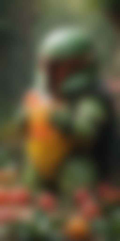 A Playful Turtle Character Enjoying a Colorful Garden Full of Flowers.