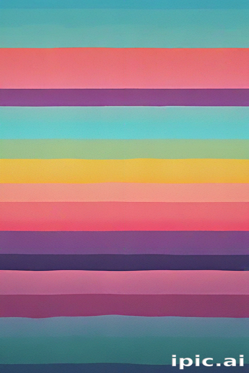 Vibrant Horizontal Stripes of Color Creating a Soft, Gradient Effect