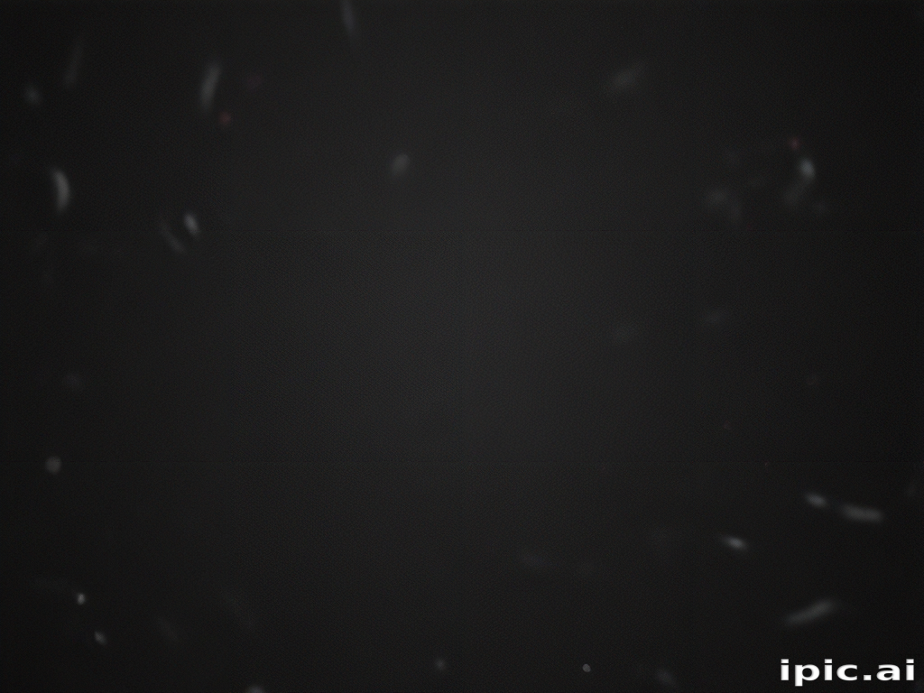 Dynamic Abstract Animation with Floating Particles on a Dark Background