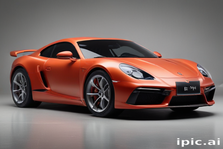 Sleek and Powerful Orange Sports Car Showcasing Modern Automotive ...