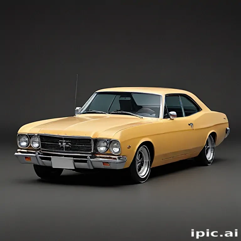 Classic Yellow Muscle Car: A Stunning Vintage Automobile with Timeless ...