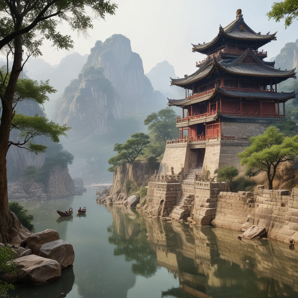 Generate me an image of an ancient Chinese civilization