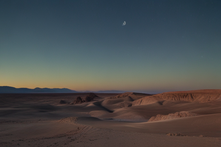 the far side of the moon with Venus in the background