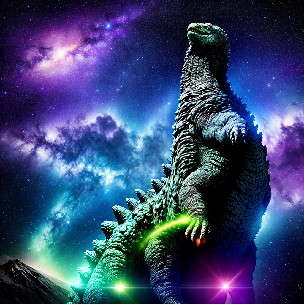 Galaxy Godzilla realistc