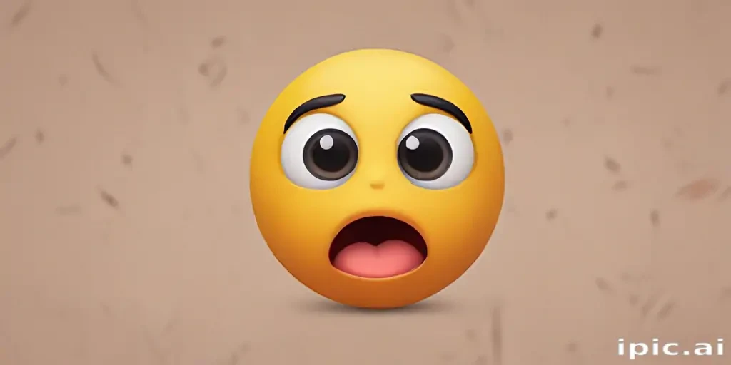 Surprised Emoji Expressing Shock and Awe with Big Eyes and Open Mouth